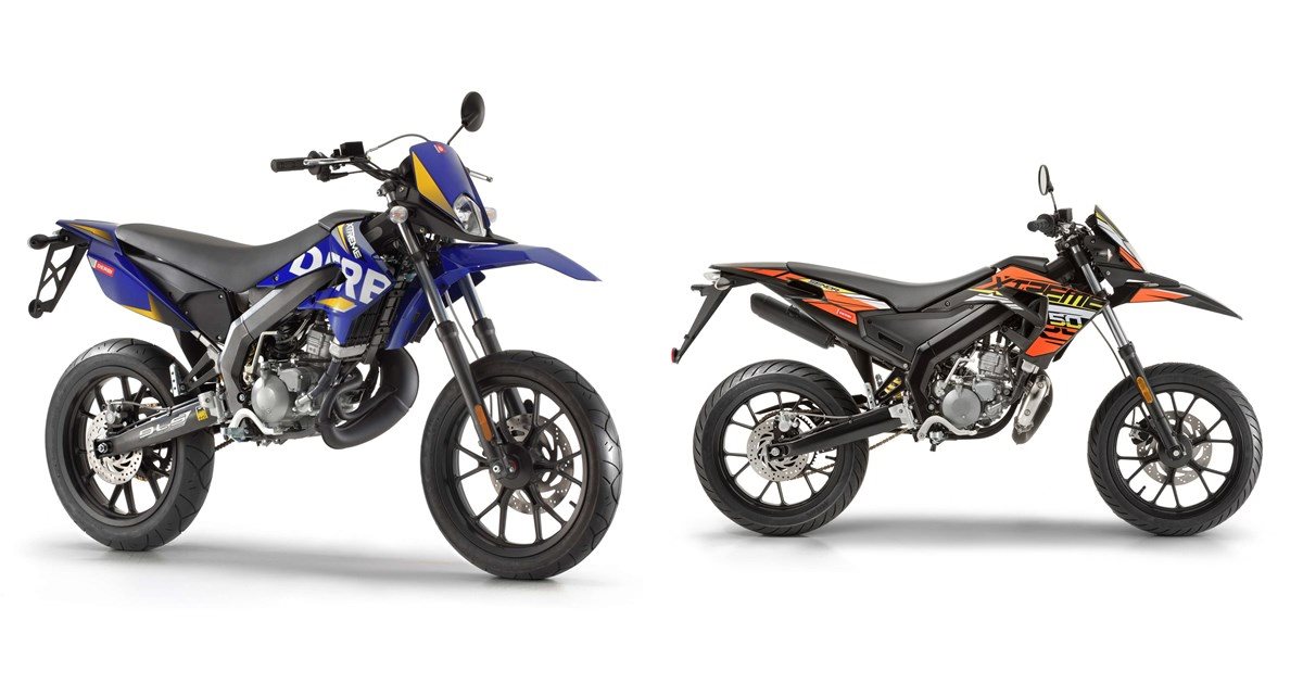 Motorrad Vergleich Derbi Senda DRD X-Treme 50 SM 2015 vs. Derbi Senda ...