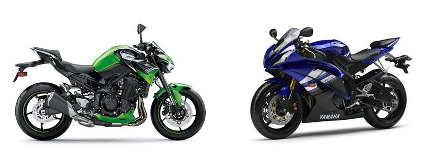 Motorrad Vergleich Kawasaki Z900 2020 vs. Yamaha YZF-R6 2011