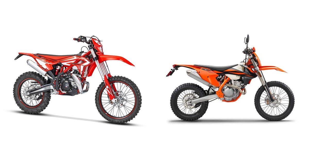 Motorrad Vergleich Beta Xtrainer 300 2024 vs. KTM 350 EXC-F 2019
