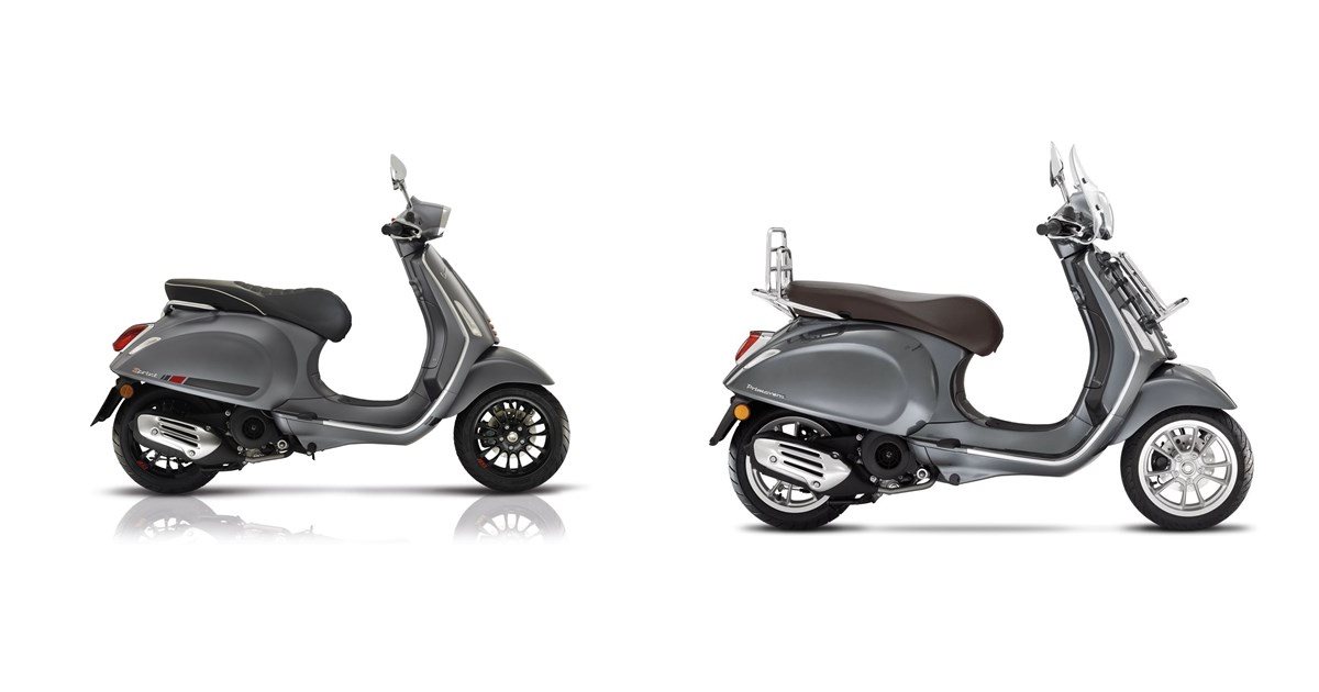 Motorrad Vergleich Vespa Sprint 125ie 3v S 2017 vs. Vespa Primavera 125 Touring 2023