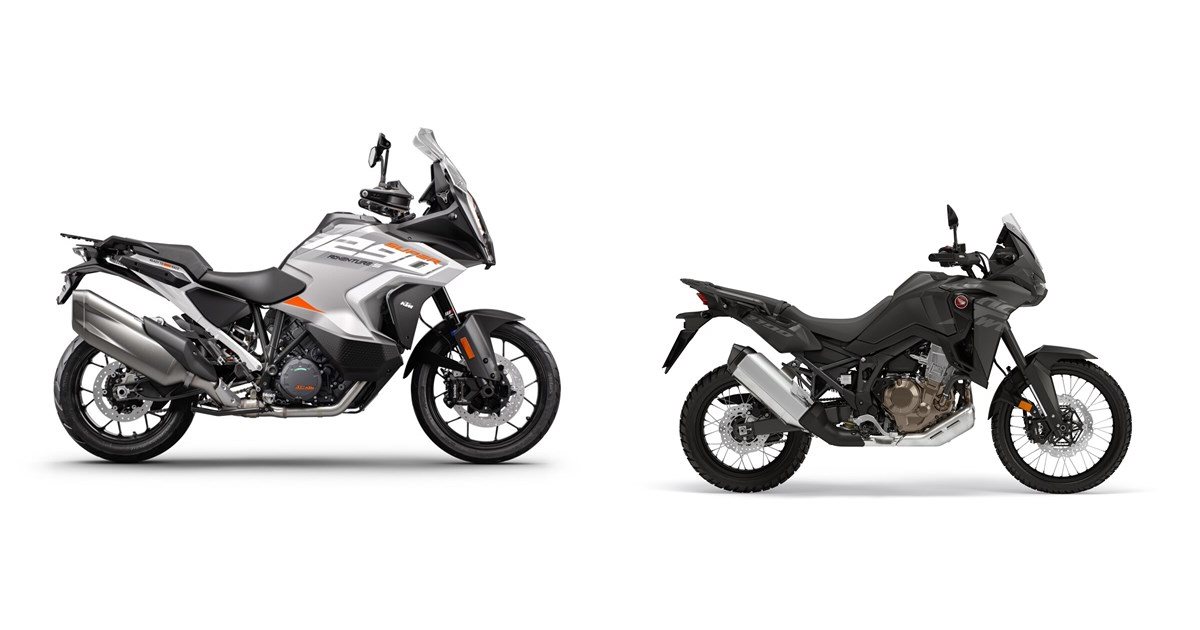 KTM 1290 Super Adventure S 2023 vs Honda CRF1100L Africa Twin 2023