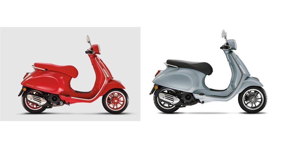 Motorrad Vergleich Vespa Primavera 150 RED 2023 vs. Vespa Primavera 125 ...