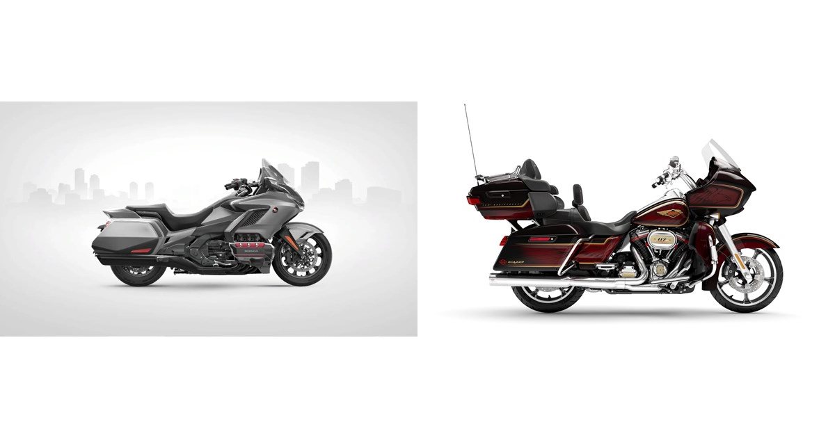 Honda GL 1800 Goldwing DCT 2023 vs Harley-Davidson CVO Road Glide ...