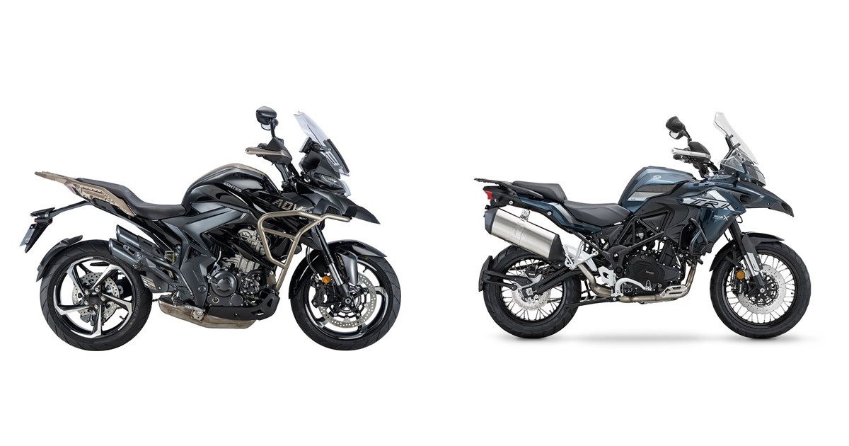 Motorrad Vergleich Zontes 350 T1 2023 vs. Benelli TRK 502 X 2023