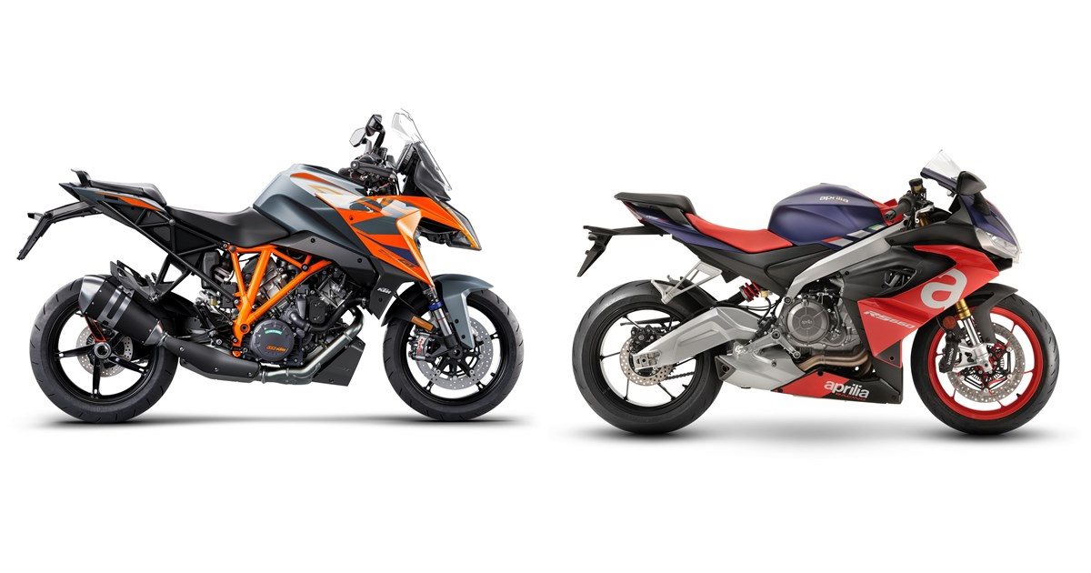 Motorrad Vergleich KTM 1290 Super Duke GT 2023 vs. Aprilia RS 660 2021