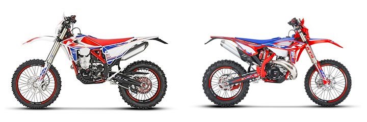 Motorrad Vergleich Beta RR 430 4T Racing 2019 vs. Beta RR 300 Racing 2022
