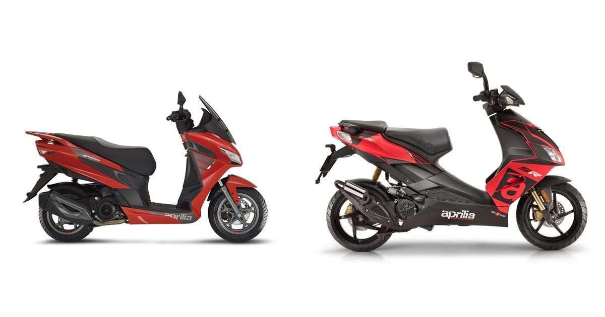 Motorrad Vergleich Aprilia Sxr 50 2021 Vs Aprilia Sr 50 R 2018