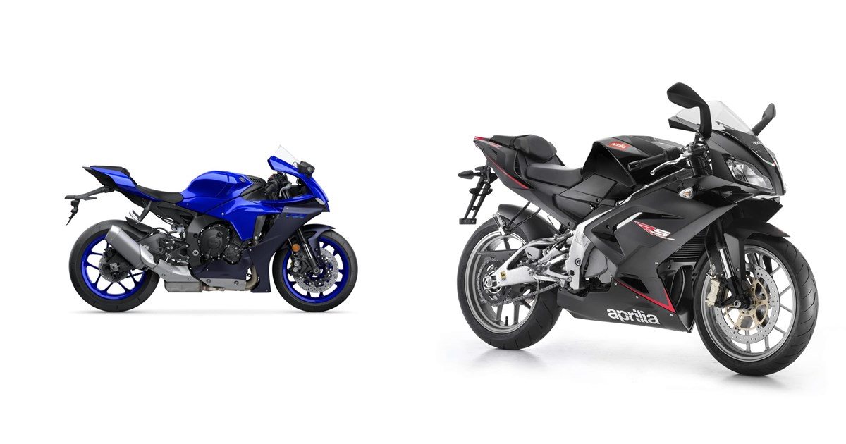 Yamaha R1 2022 vs Aprilia RS 125 Racing 2013