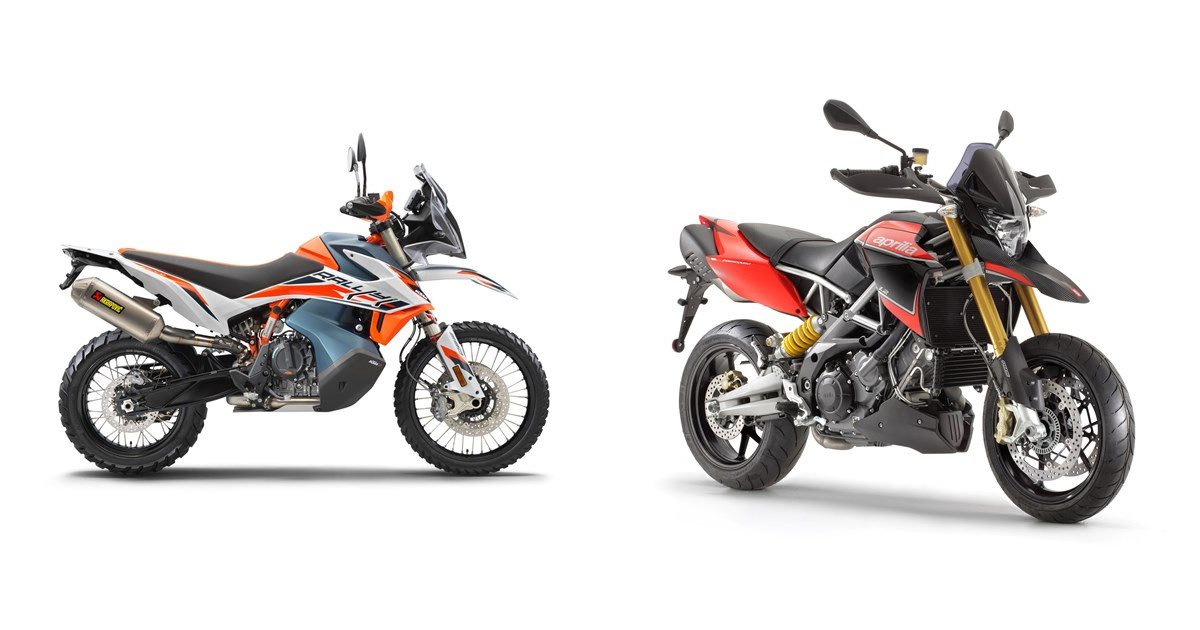 Motorrad Vergleich KTM 890 Adventure R Rally 2021 vs. Aprilia Dorsoduro ...