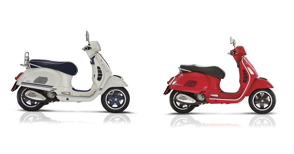 Motorrad Vergleich Vespa GTS 125 iGet Yacht Club 2020 vs. Vespa GTS 125 ie Super 2018