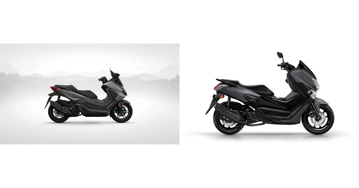 Motorrad Vergleich Honda Forza 125 2023 vs. Yamaha NMAX 125 2019