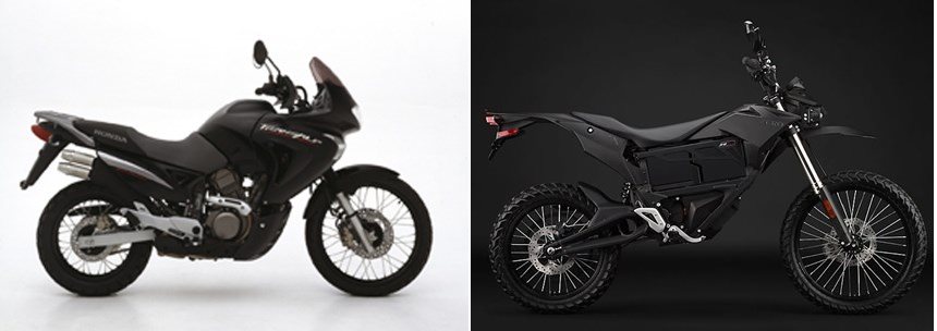 Motorrad Vergleich Honda XL 650V Transalp 2007 vs. Zero FX ZF2.8 2015