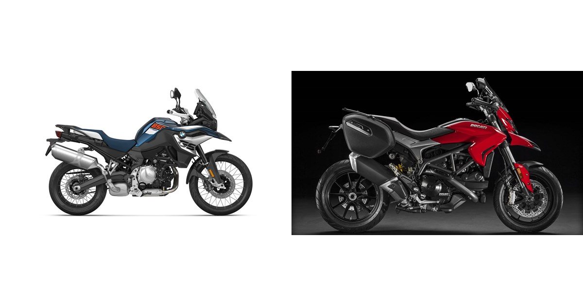 Motorrad Vergleich BMW F 850 GS 2023 vs. Ducati Hyperstrada 939 2017