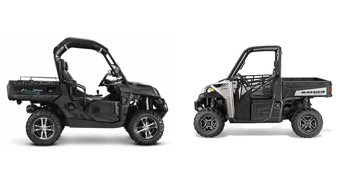 Motorrad Vergleich CFMOTO UForce 800 V2 EFI 4x4 2015 vs. Polaris Ranger ...