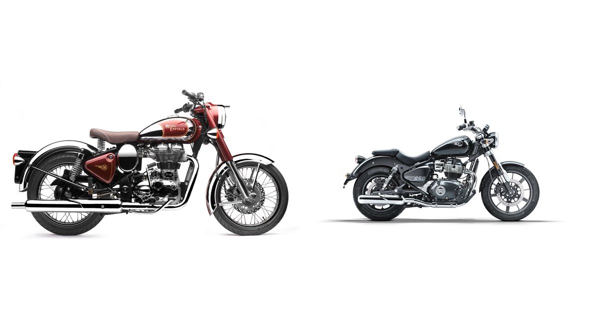 Royal Enfield Bullet 500 Classic Chrome 2013 vs Royal Enfield Super ...