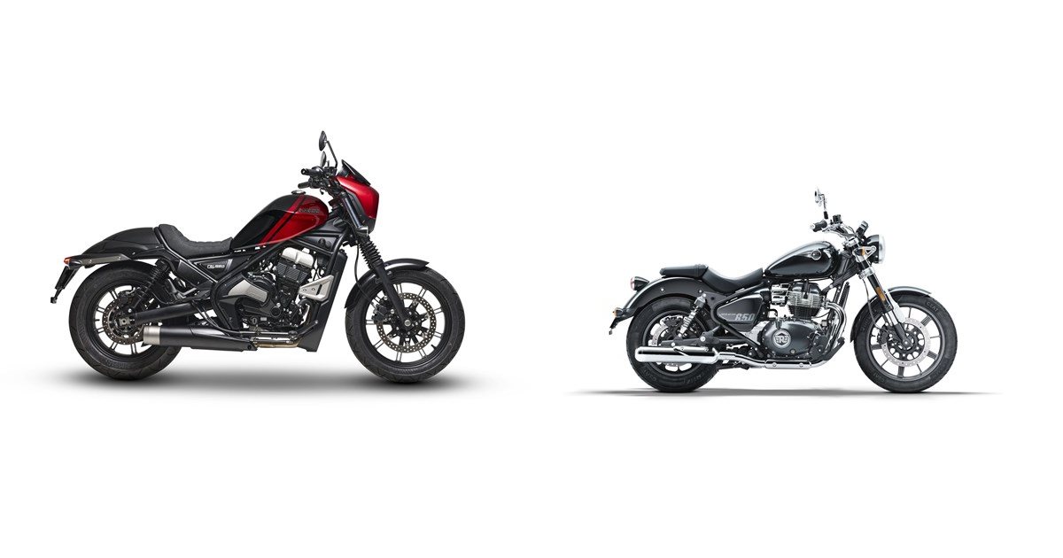 Motorrad Vergleich Moto Morini Calibro 2024 vs. Royal Enfield Super ...