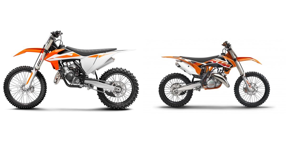 Motorrad Vergleich KTM 150 SX 2019 vs. KTM 150 SX 2015