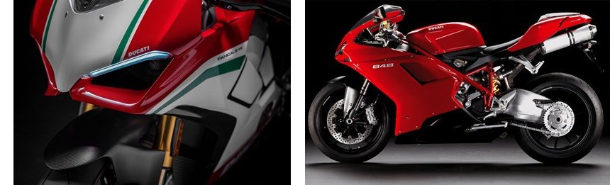 Motorrad Vergleich Ducati Panigale V4 Speciale 2018 vs. Ducati 848 2009
