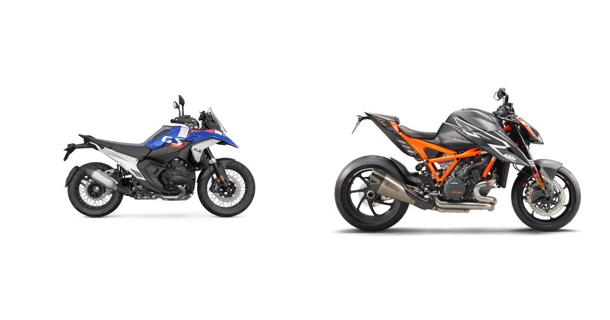 Motorrad Vergleich BMW R 1300 GS 2024 vs. KTM 1290 Super Duke RR 2023