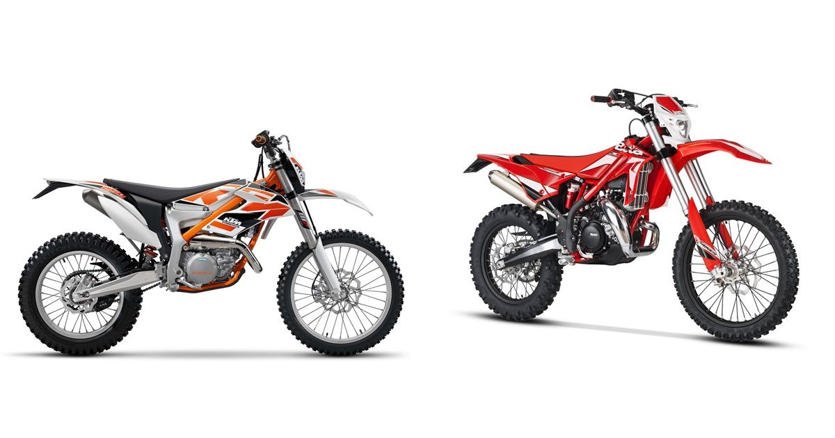 Motorrad Vergleich KTM Freeride 250 R 2016 vs. Beta Xtrainer 300 2020