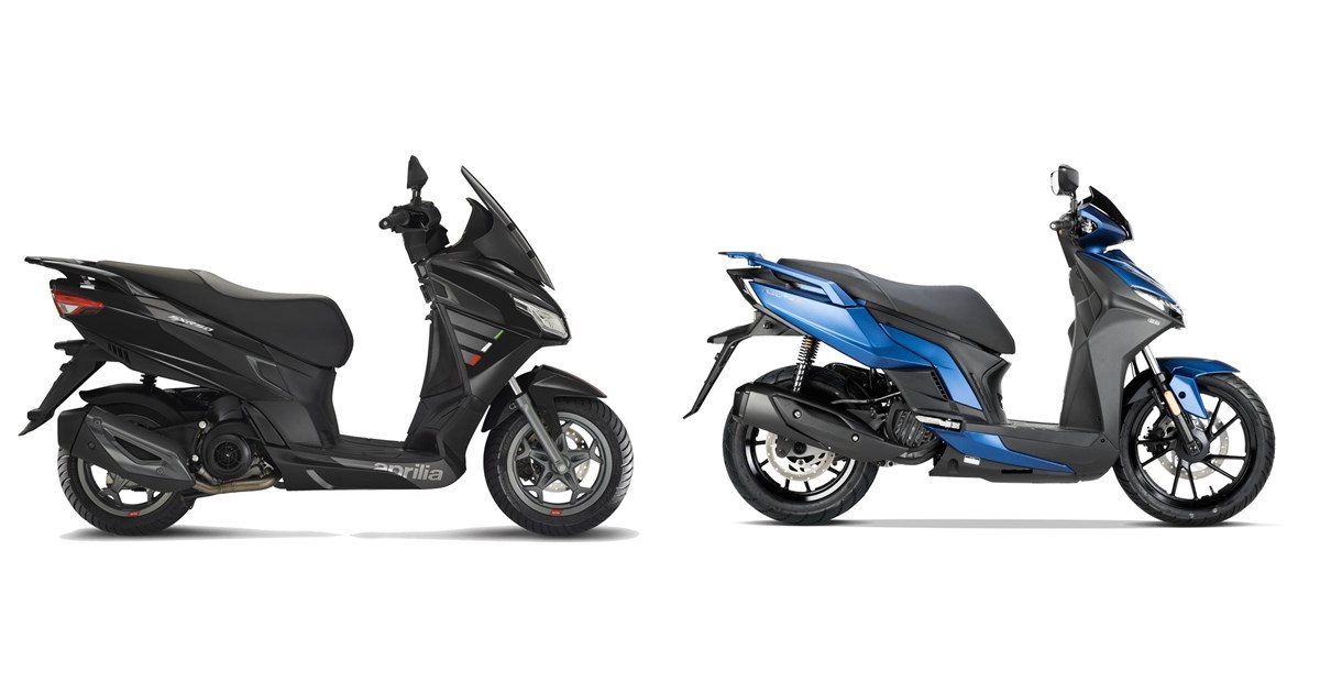 Motorrad Vergleich Aprilia Sxr 50 2023 Vs Kymco Agility S 50i 2023