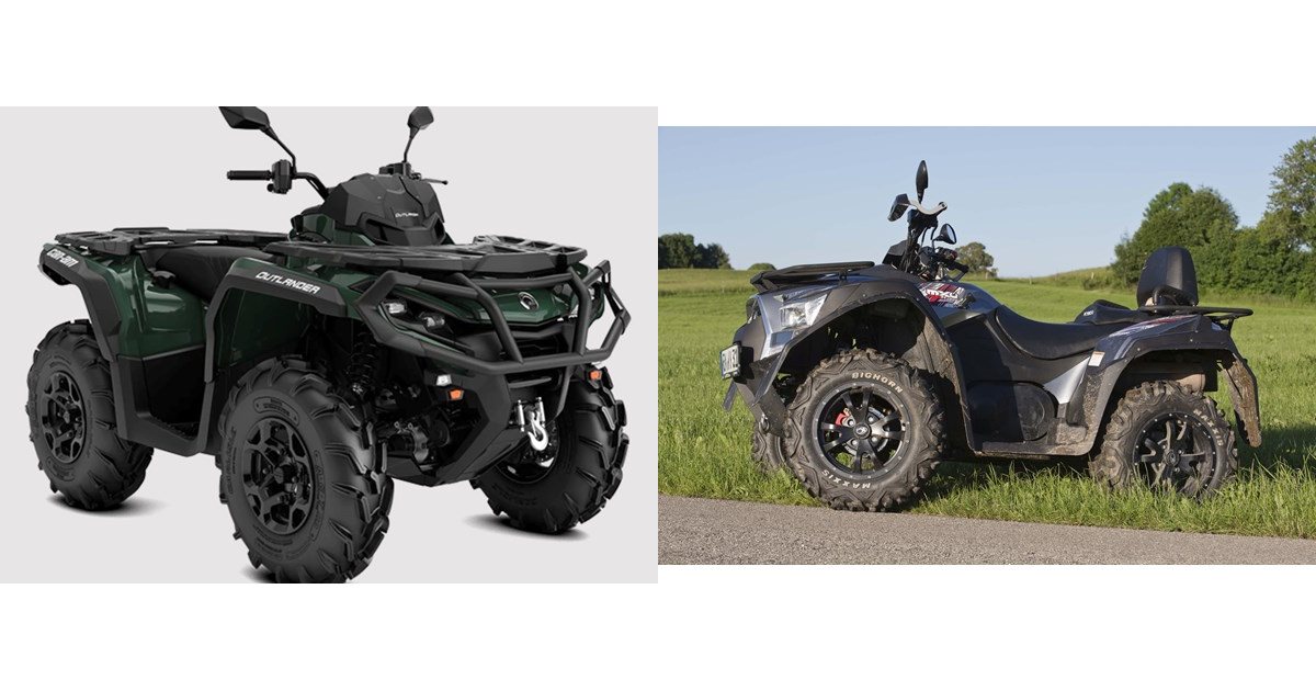Motorrad Vergleich Can-Am Outlander XU+ 570 T 2023 vs. Kymco MXU 700 ...