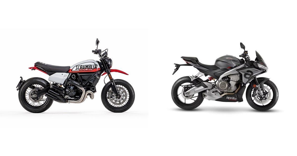 Motorrad Vergleich Ducati Scrambler Urban Motard 2022 vs. Aprilia Tuono ...