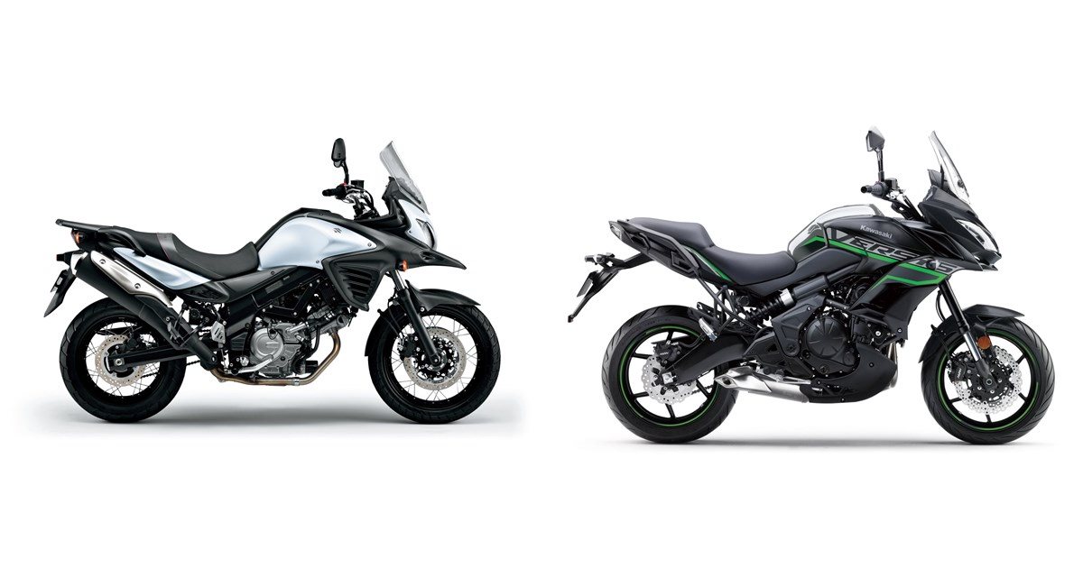 Motorrad Vergleich Suzuki V-Strom 650 XT 2015 vs. Kawasaki Versys 650 2020