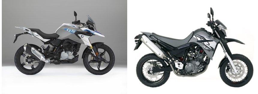 Motorrad Vergleich BMW G 310 GS 2019 vs. Yamaha XT 660X 2006