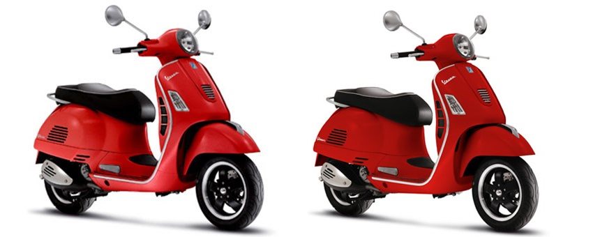 Motorrad Vergleich Vespa GTS 300 i.e. Super 2010 vs. Vespa GTS 125 ie Super 2009