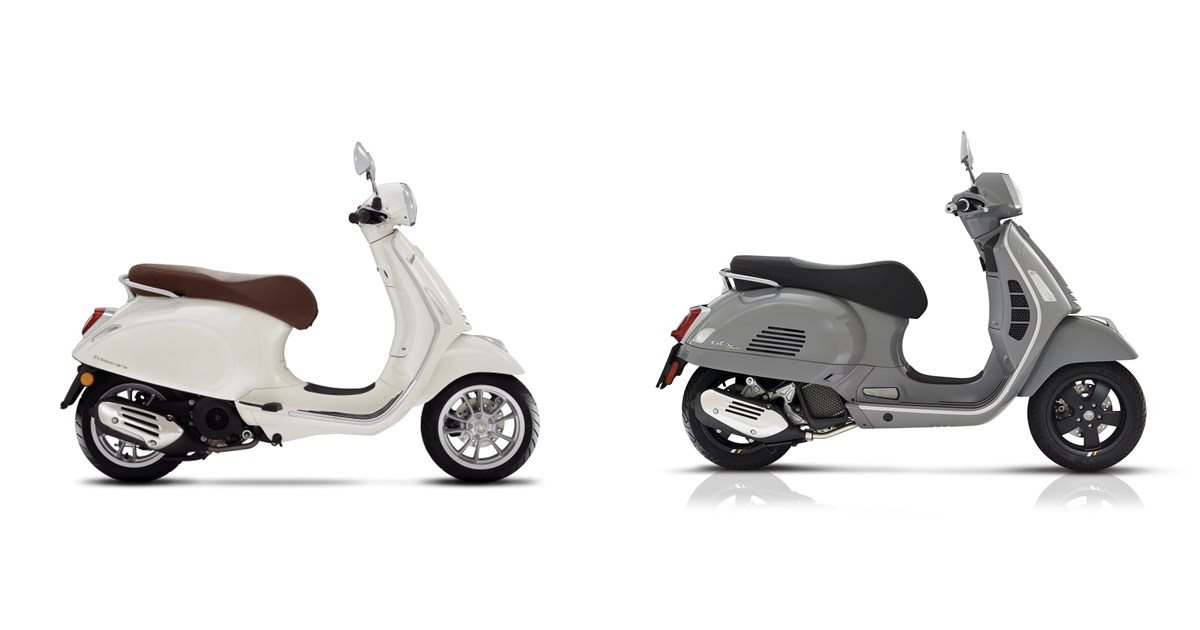 Motorrad Vergleich Vespa Primavera 125 2022 vs. Vespa GTS 125ie Super Tech 2020