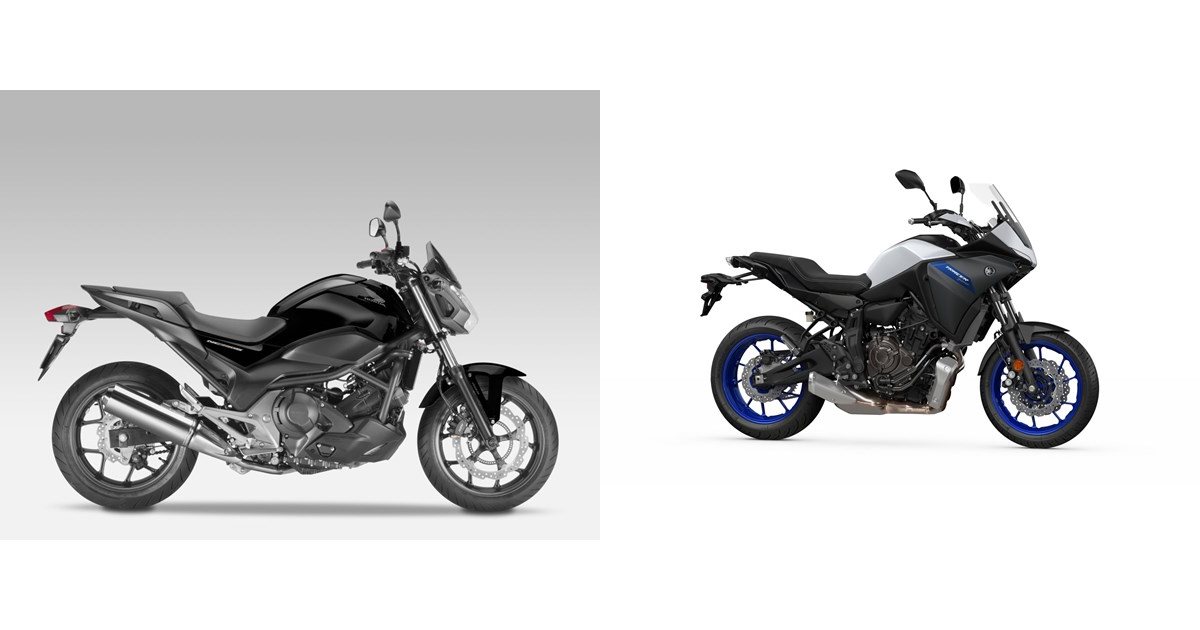 Motorrad Vergleich Honda NC750S 2014 vs. Yamaha Tracer 700 2020