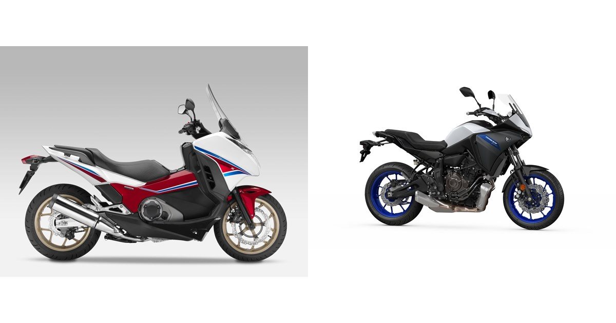 Motorrad Vergleich Honda Integra 2014 vs. Yamaha Tracer 700 2020