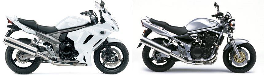 Motorrad Vergleich Suzuki GSX 1250 F 2016 vs. Suzuki Bandit 1200 2005