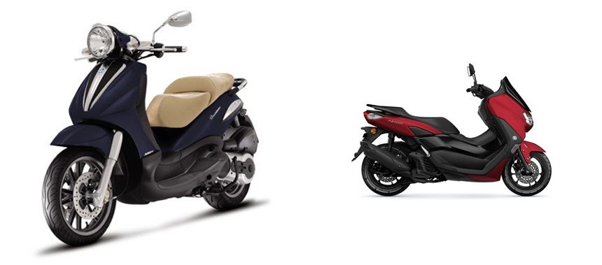 Motorrad Vergleich Piaggio Beverly 500 Cruiser 2010 vs. Yamaha NMAX 125 ...