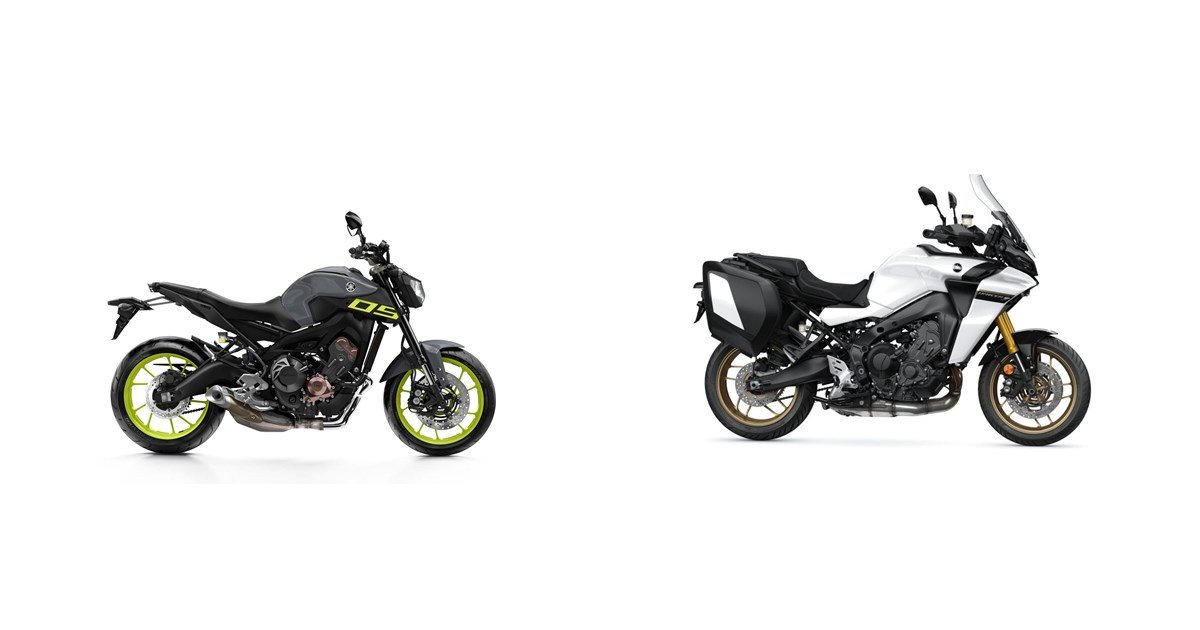 Motorrad Vergleich Yamaha MT-09 2016 vs. Yamaha Tracer 9 GT 2023