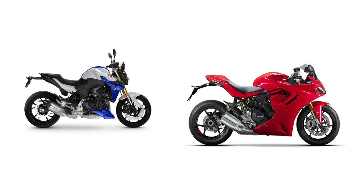 Motorrad Vergleich BMW F 900 R 2023 vs. Ducati SuperSport 950 S 2023