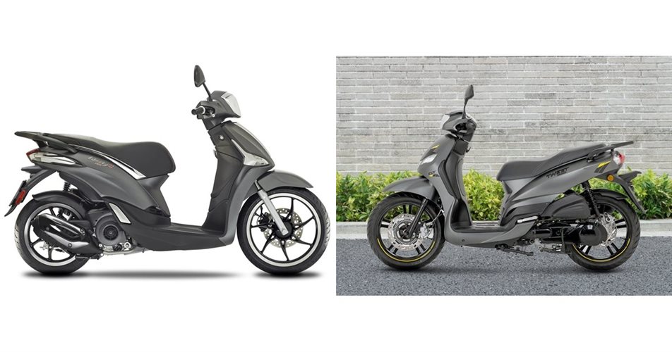 Motorrad Vergleich Piaggio Liberty 125 IGET 4t 3V Sport 2020 vs. Peugeot Tweet 125 GT 2023