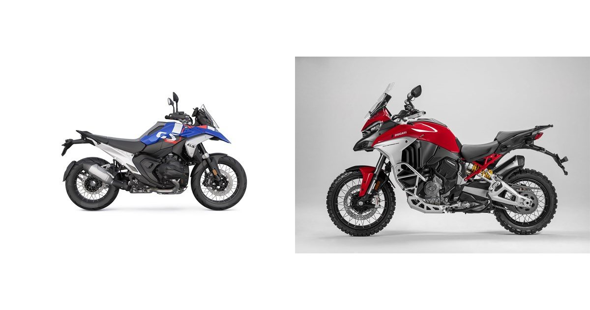 Motorrad Vergleich BMW R 1300 GS 2024 vs. Ducati Multistrada V4 2021
