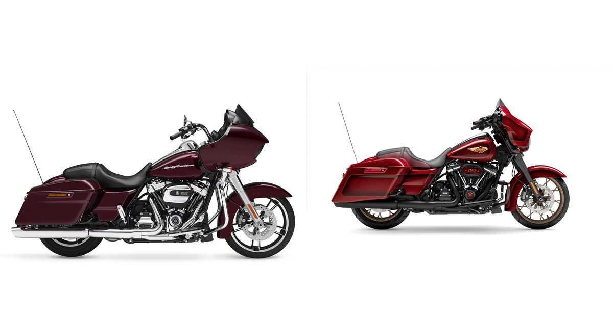 Motorrad Vergleich Harley-Davidson Road Glide FLTR 2018 vs. Harley ...