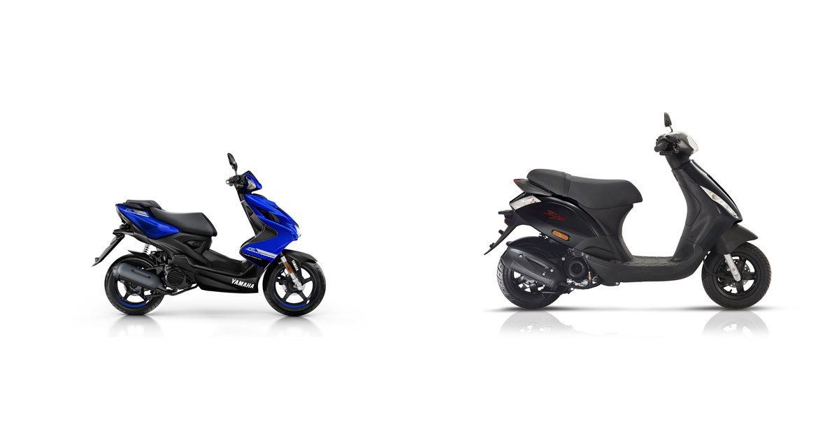 Motorrad Vergleich Yamaha Aerox 4 2021 Vs Piaggio Zip 50 2021