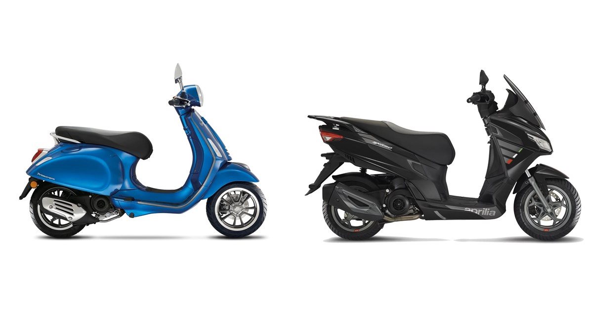 Motorrad Vergleich Vespa Primavera 50 Sport 2021 Vs Aprilia Sxr 50 2023