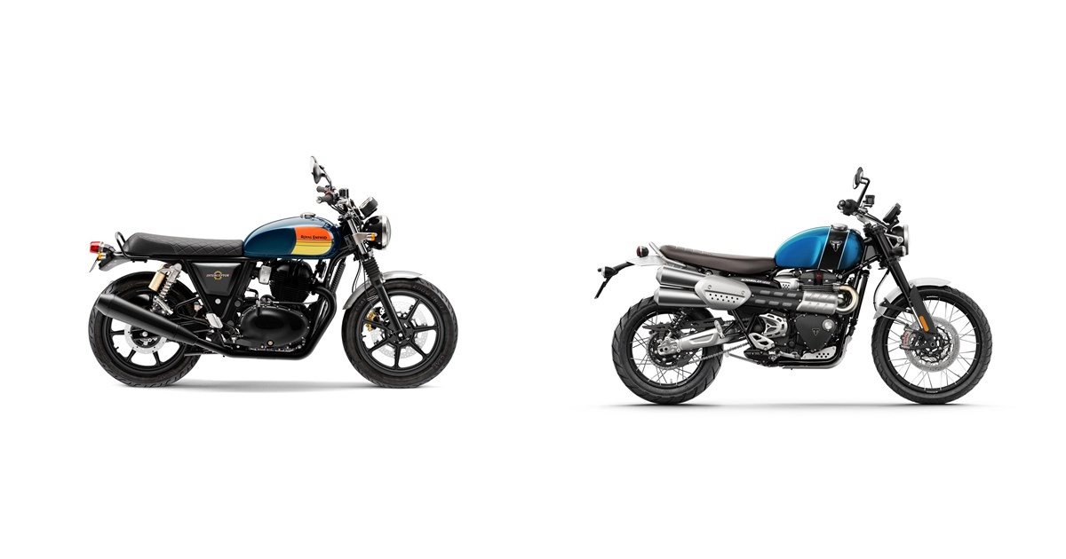 Motorrad Vergleich Royal Enfield Interceptor 650 2023 vs. Triumph ...