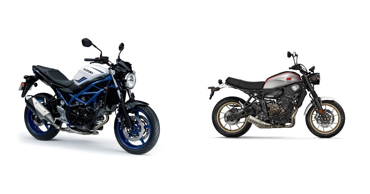 Motorrad Vergleich Suzuki SV650 2020 vs. Yamaha XSR700 XTribute 2021