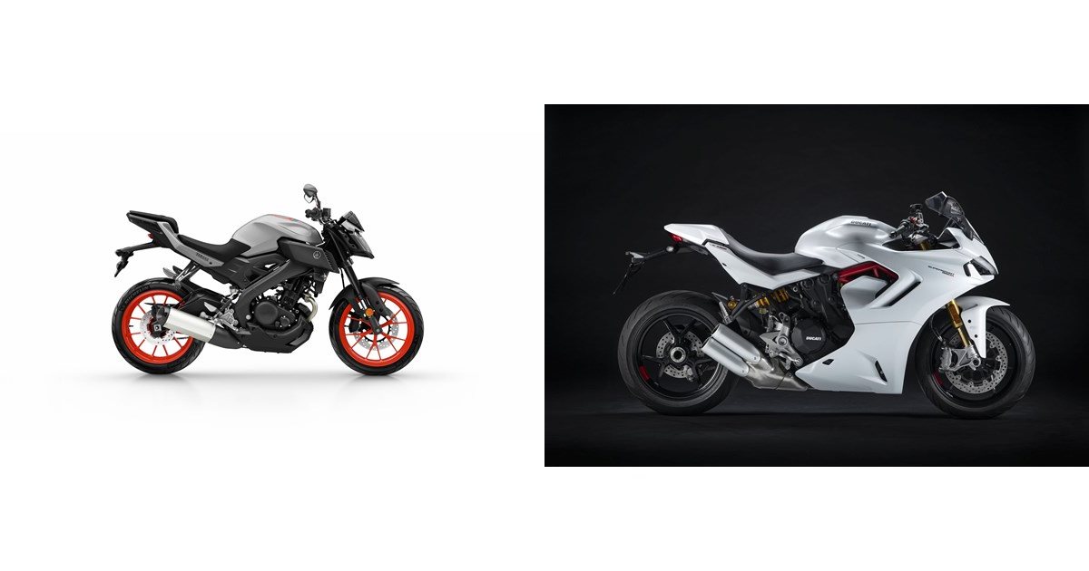 Yamaha MT-125 2019 vs Ducati SuperSport 950 S 2021