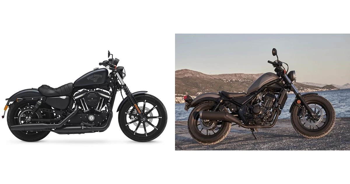 Motorrad Vergleich Harley-Davidson Sportster XL 883 N Iron 2018 vs ...