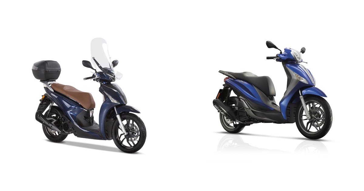 Motorrad Vergleich Kymco New People S 200i ABS 2021 vs. Piaggio Medley S 125 ie IGET 2017