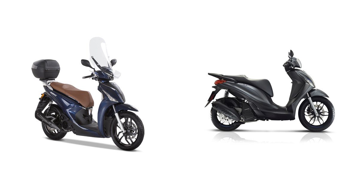 Motorrad Vergleich Kymco New People S 200i ABS 2021 vs. Piaggio Medley 125 ie IGET 2018