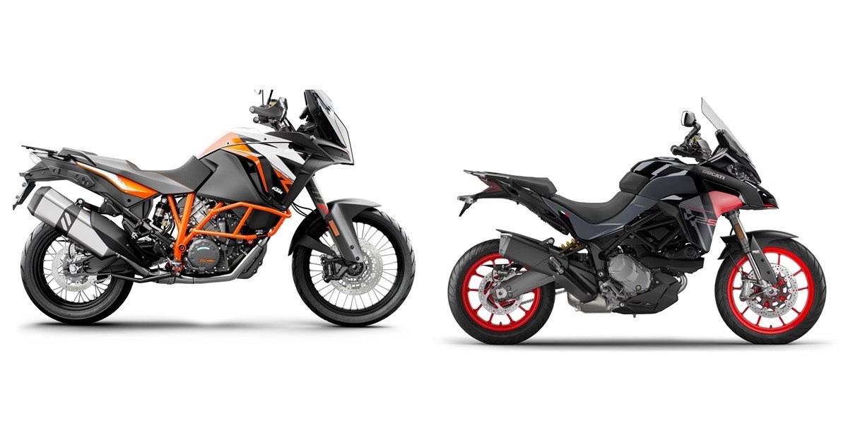 Motorrad Vergleich KTM 1290 Super Adventure R 2020 vs. Ducati ...