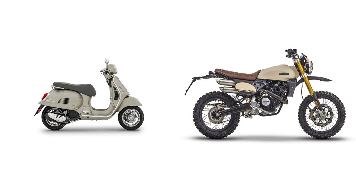 Comparaison des motos Vespa GTS 125 2023 VS. Fantic Caballero Rally 125 2022